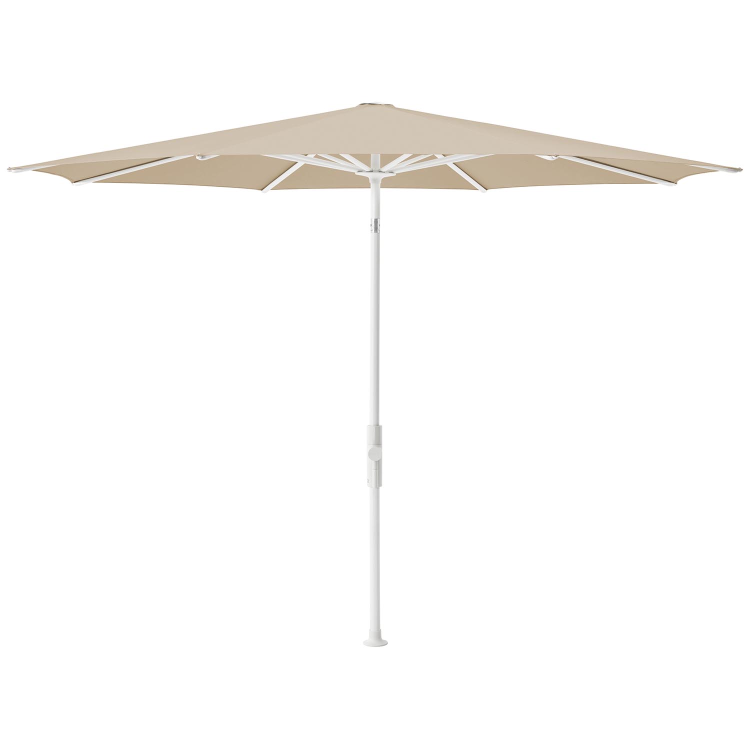 Parasol Twist 330cm Stofklasse 4 (white frame) - Parasol-shop.nl